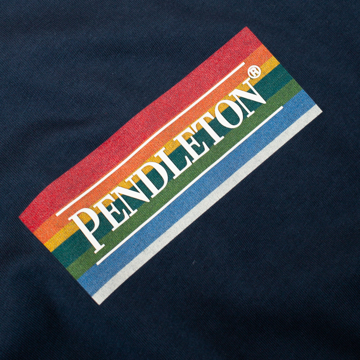 Pendleton Box T-shirt - Navy/crater Lake - The Great Divide