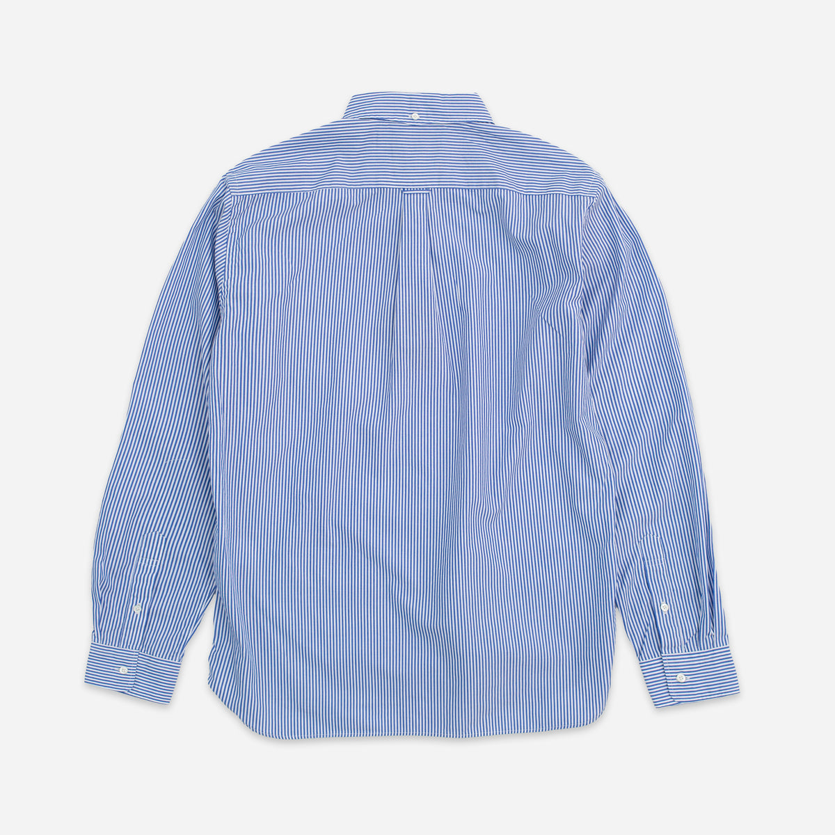 Beams+ London Stripe Poplin Shirt - Blue - The Great Divide