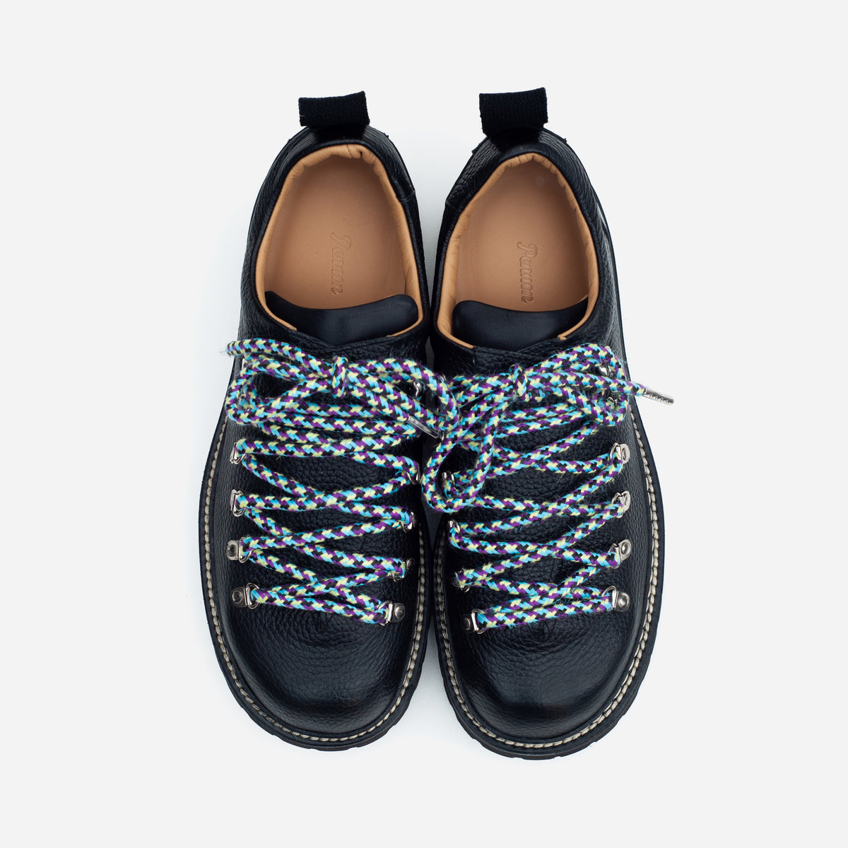 Pennon High Boots Low - Pebbled Leather Black