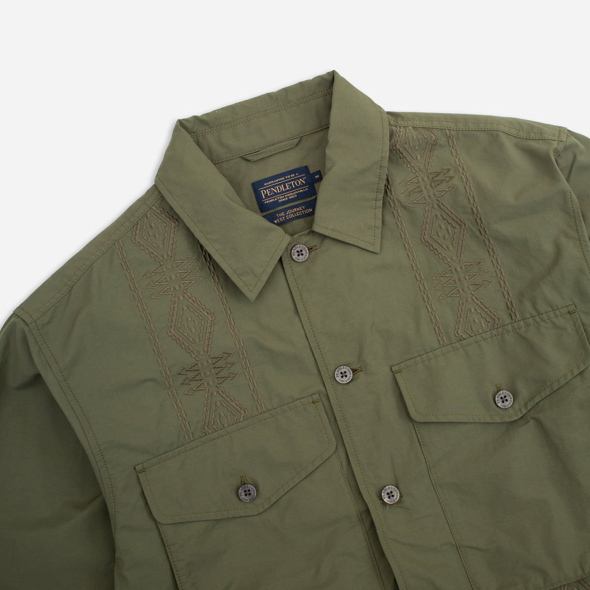 Parachute Overshirt - Olive - Pendleton Eu